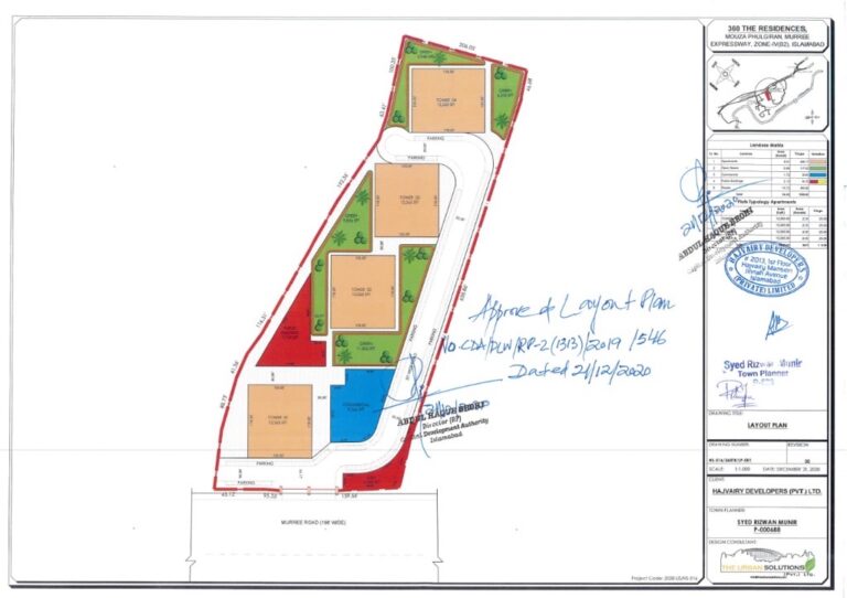 APPROVED LAYOUT PLAN - 360 THE RESIDENCES ISLAMABAD